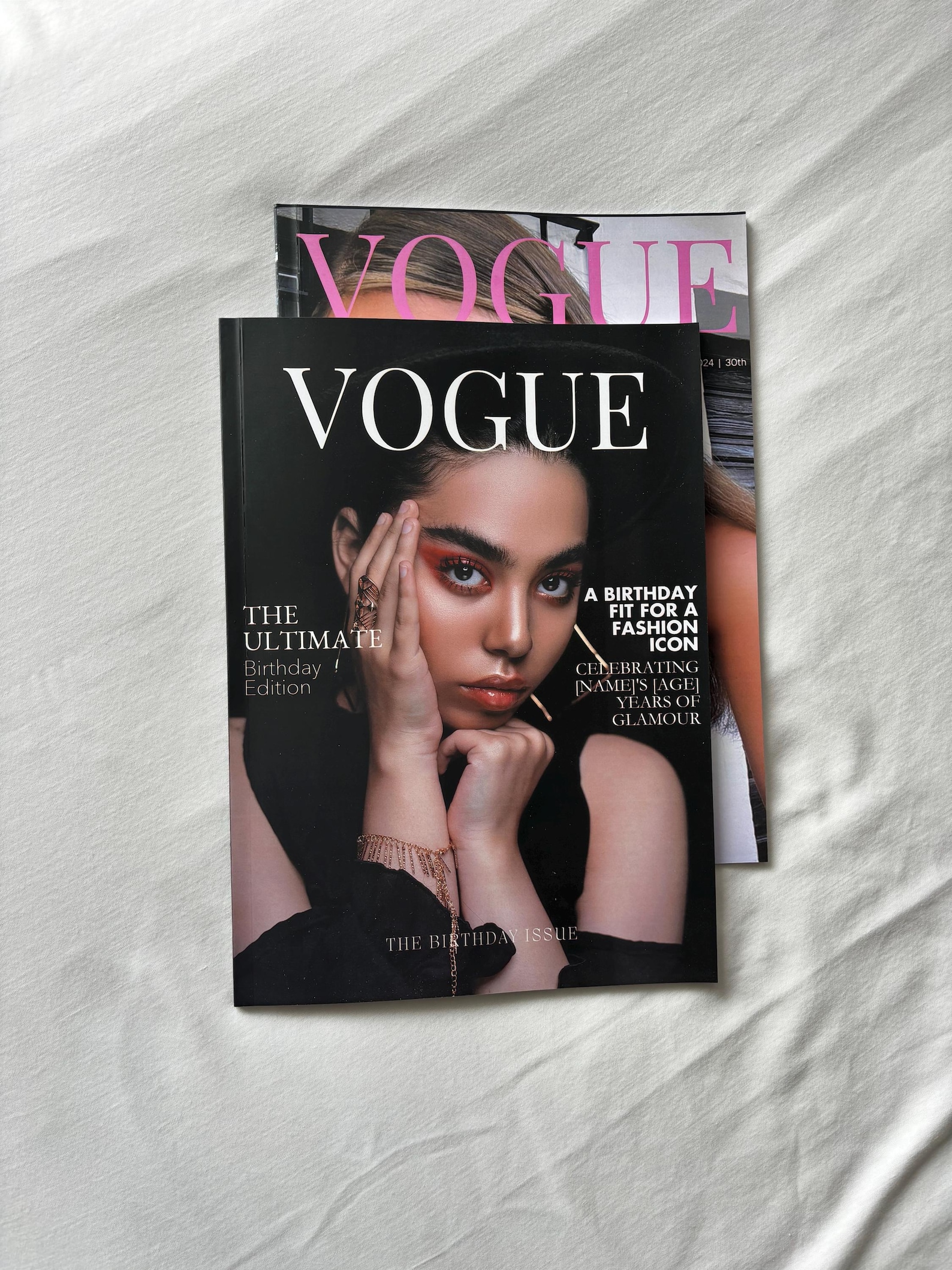 Vogue Magazine Inspired Fashion Template | Editable Canva Template ...