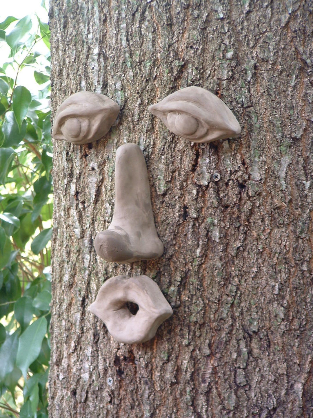Mr. Byrd Tree Face Concrete Garden Decor - Etsy