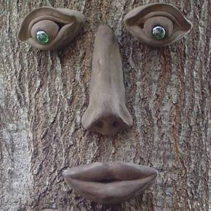 Simon Tree Face: Handcrafted Concrete Garden Decor - Etsy