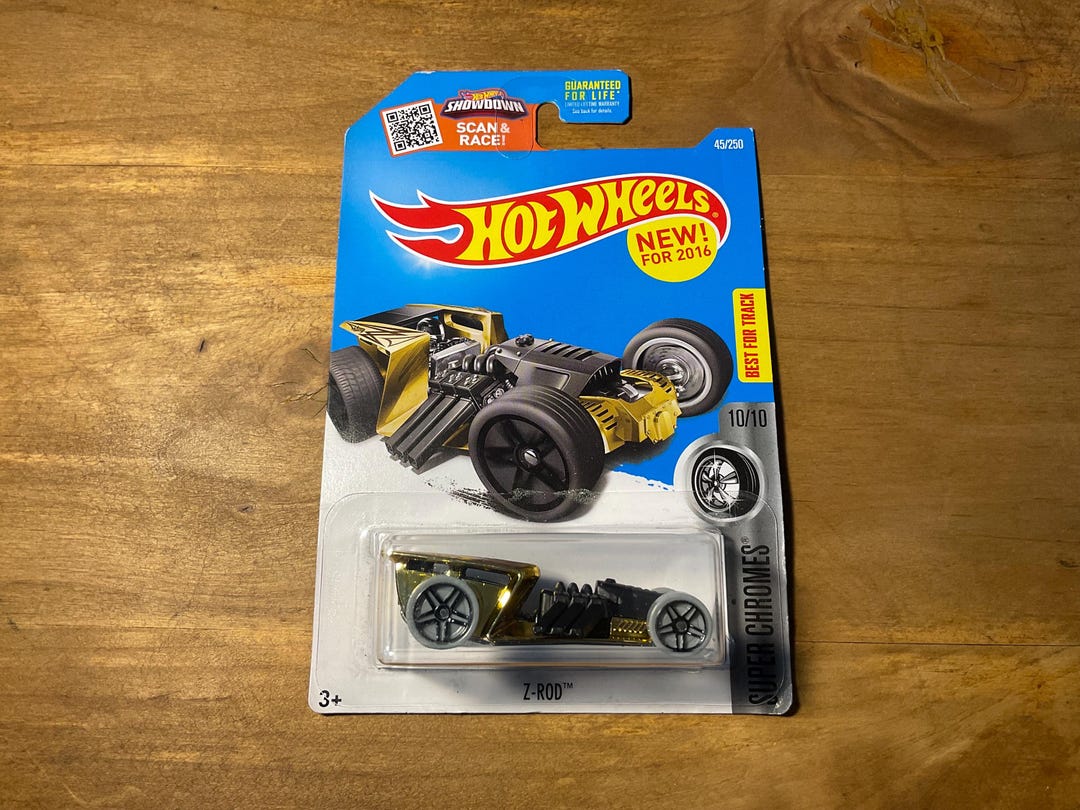 Hot Wheels 2016 Scan&race Gold Z-rod #45/250 Super Chromes #10/10 - Etsy