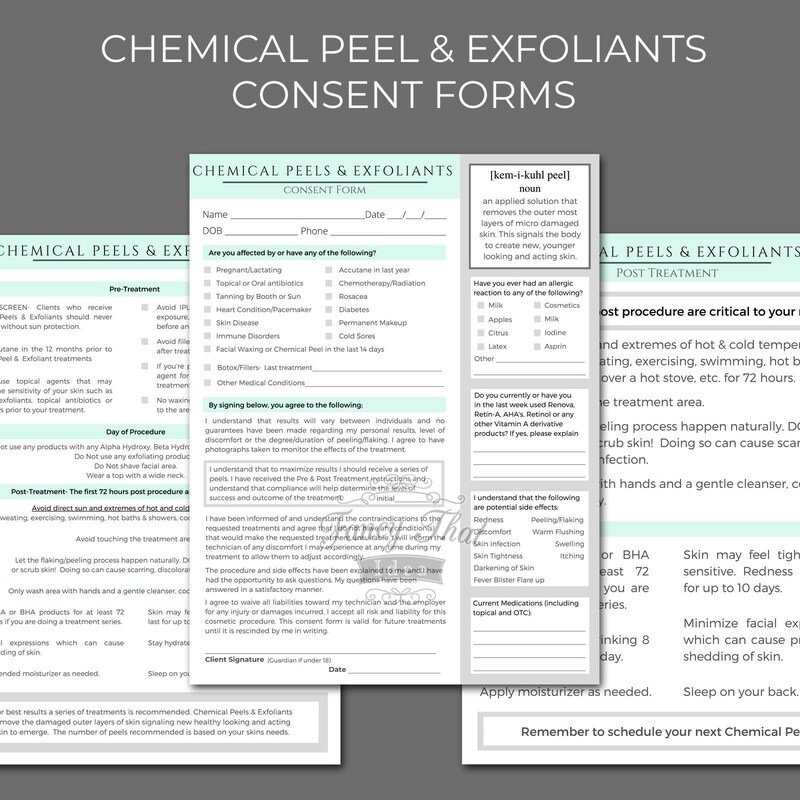 Spa Paperwork - Etsy