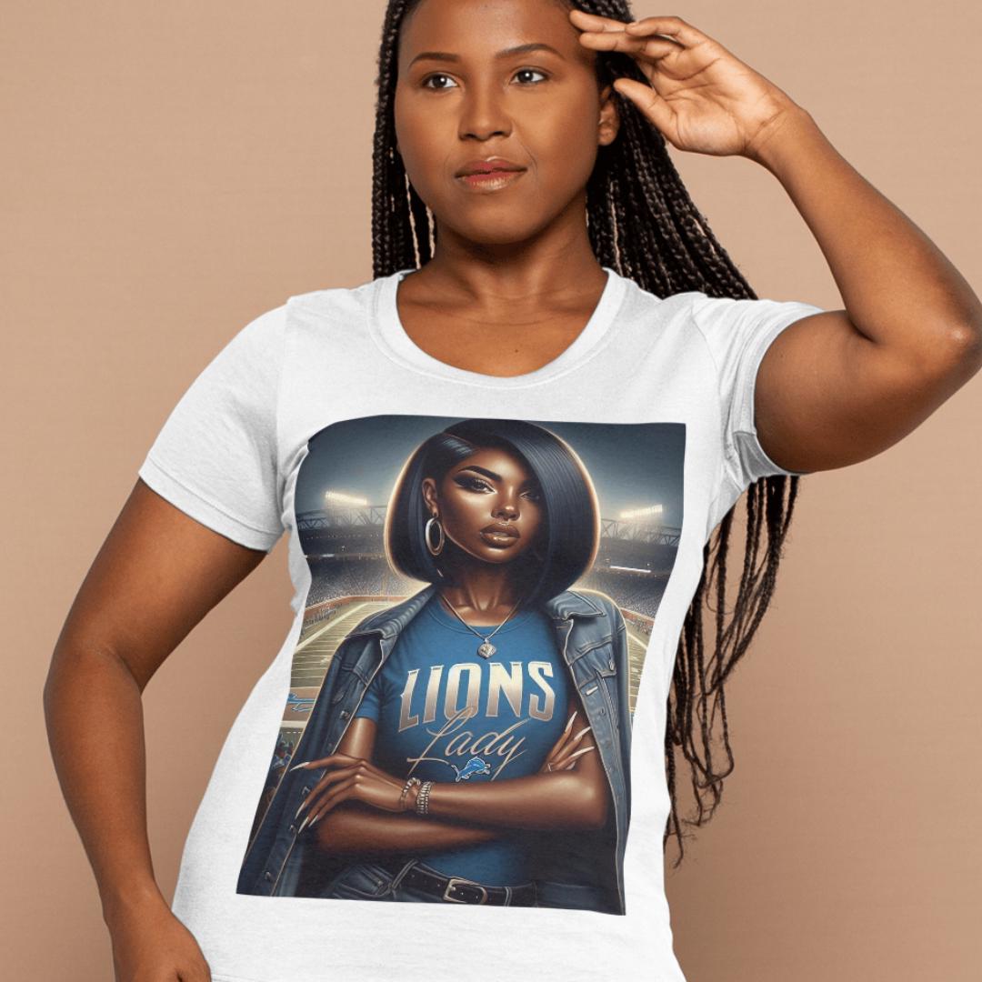 Detroit Lions Clipart, Lions Fan Png, Female Lions Fan Png, Lions Fan ...
