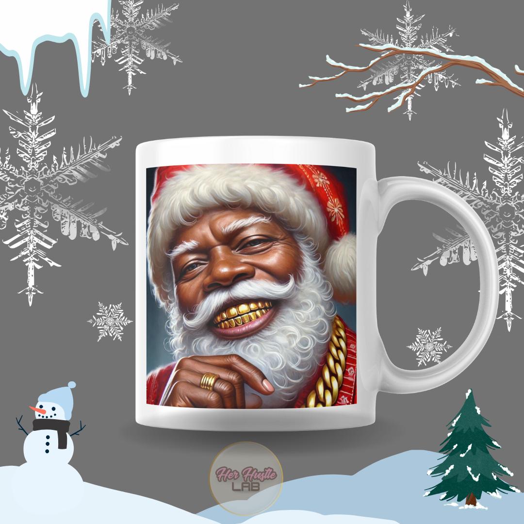 Black Santa Png,black Santa With Grillz, Urban Santa Claus, Black Santa ...
