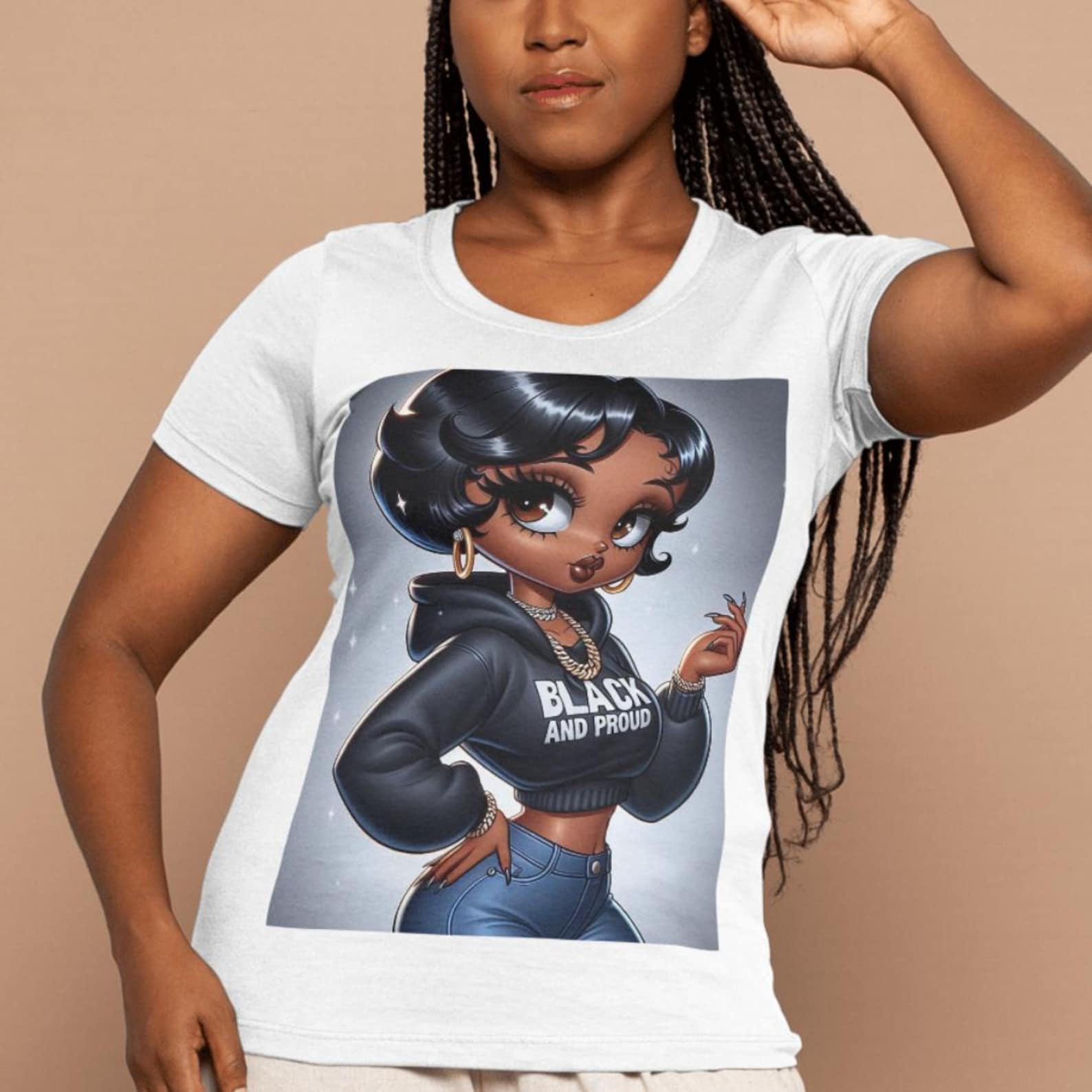2 PNGS Boujee Black Betty Black History Month, Afro Betty Boop Png ...
