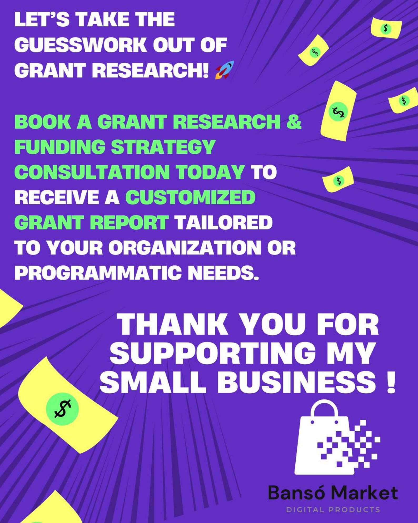 Grant Research & Funding Strategy Consultation: Expert Guidance - Etsy