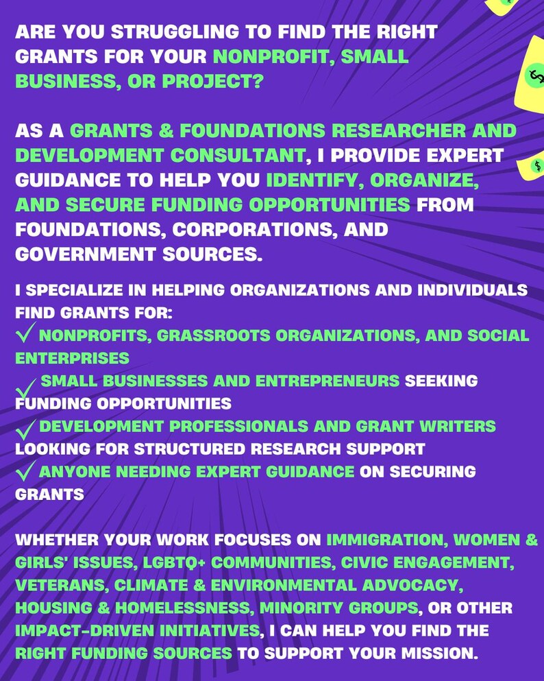 Grant Research & Funding Strategy Consultation, Find the Right Grants ...
