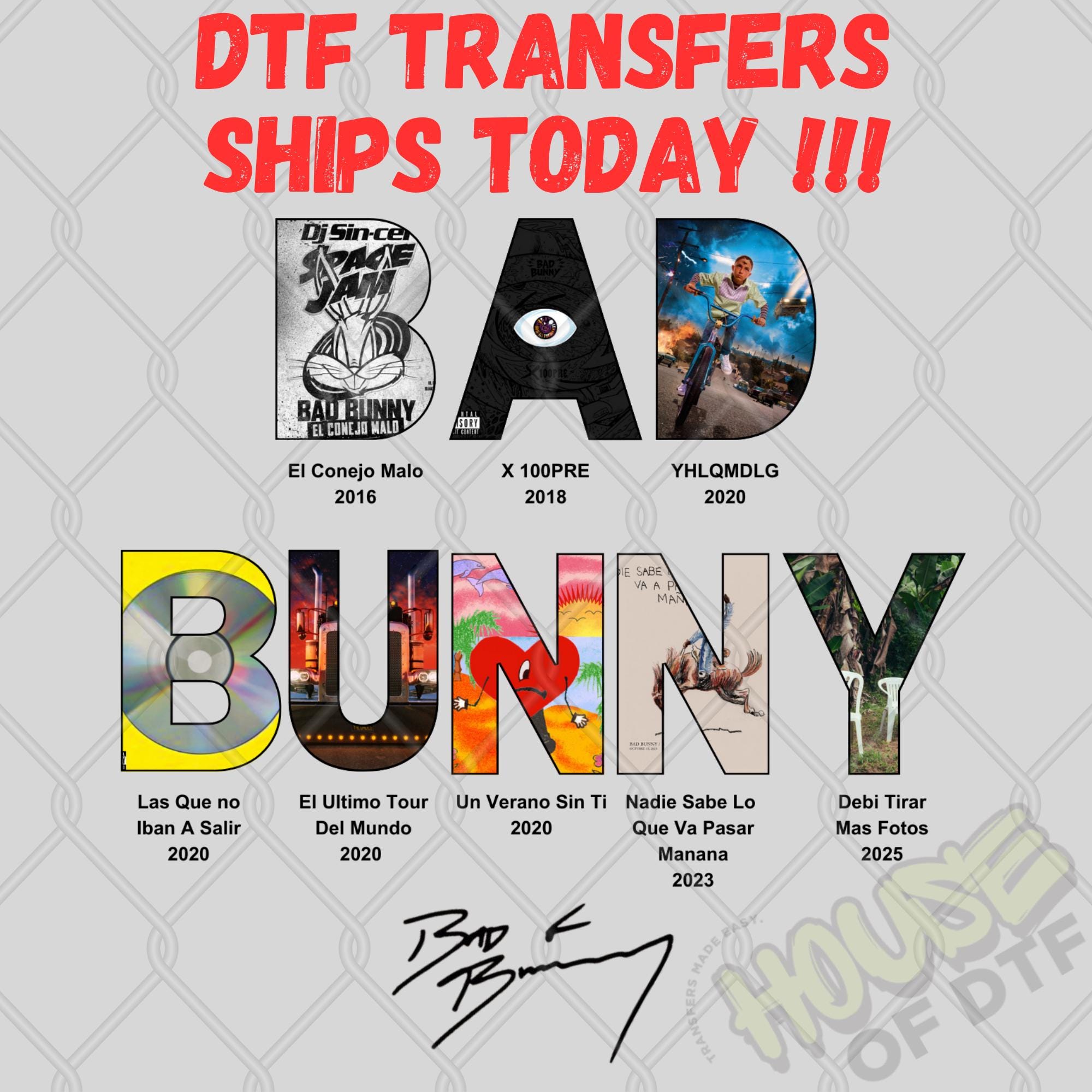 Hip Hop Rappers DTF Transfer, Cold Peel, Ready to Press, Trendy DTF ...