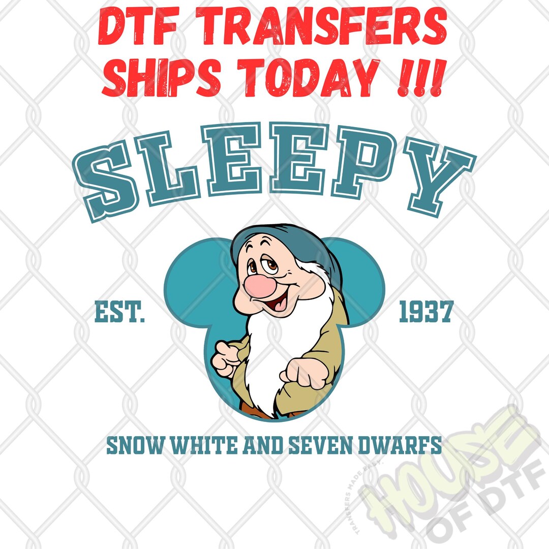 Disney DTF Transfer, Family Design Ready to Press, Custom DTF Print ...