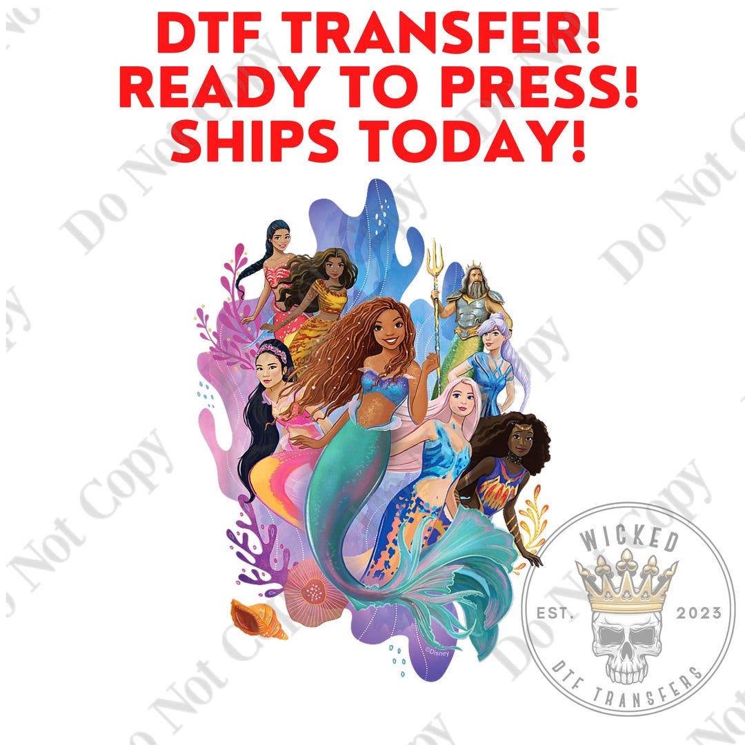 Disney DTF Transfer, Family Design Ready to Press, Custom DTF Print ...