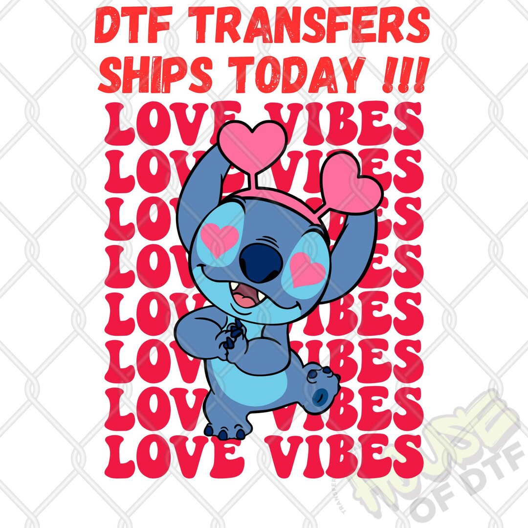 Disney Valentine DTF Transfer, Family Design Ready to Press, Custom DTF ...