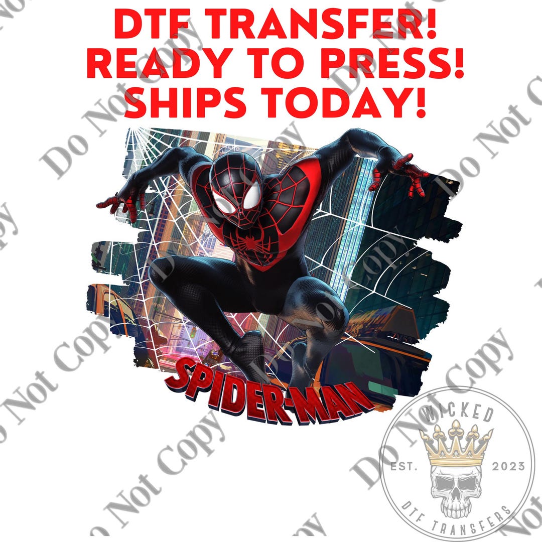 Red Spider Disney DTF Transfer, Family Design Ready to Press, Custom ...