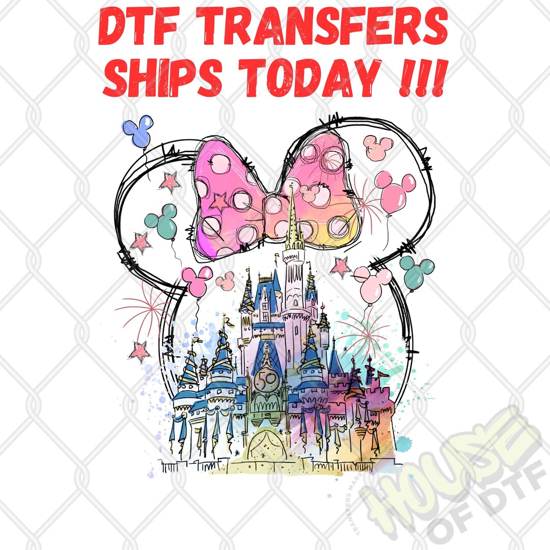 Disney DTF Transfer, Family Design Ready to Press, Custom DTF Print ...