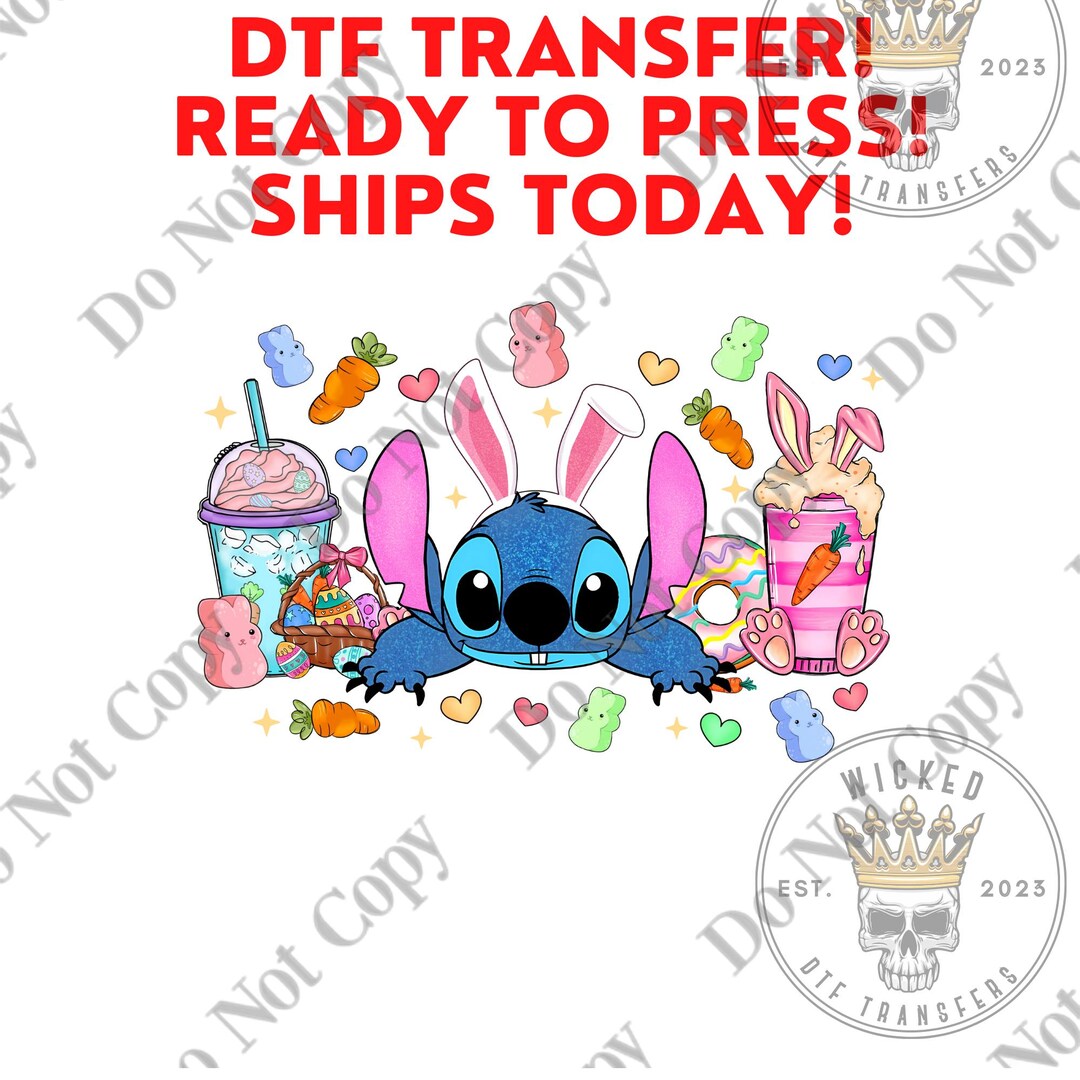 Disney Easter DTF Transfer, Family Design Ready to Press, Custom DTF ...