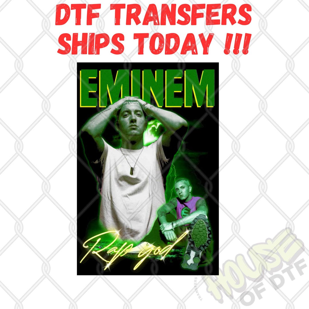 Hip Hop Rappers DTF Transfer, Cold Peel, Ready to Press, Trendy DTF ...