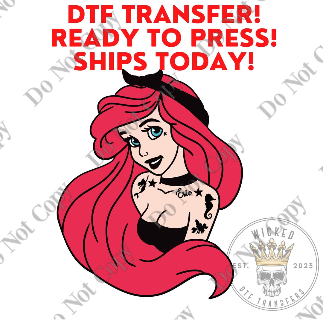 Disney DTF Transfer, Family Design Ready to Press, Custom DTF Print ...