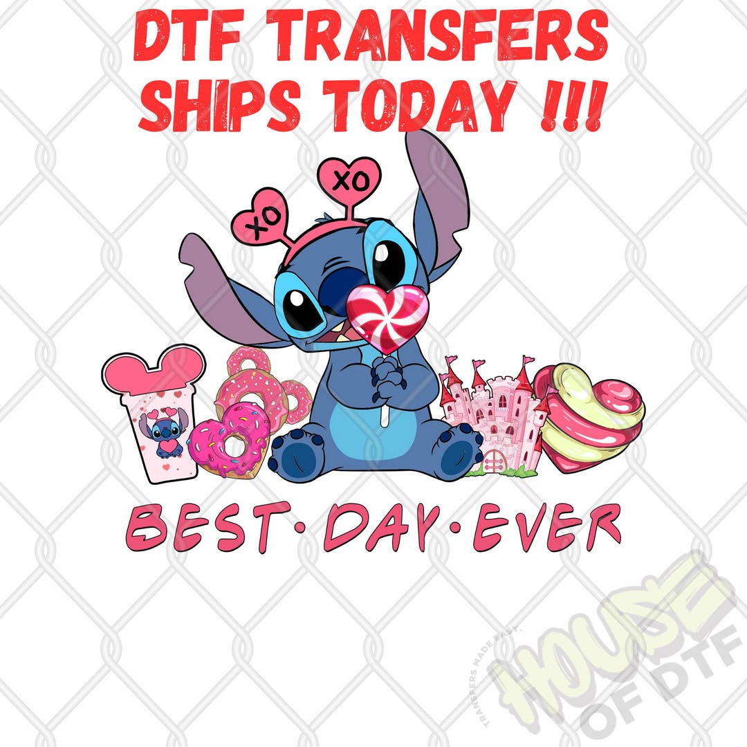 Disney Valentine DTF Transfer, Family Design Ready to Press, Custom DTF ...