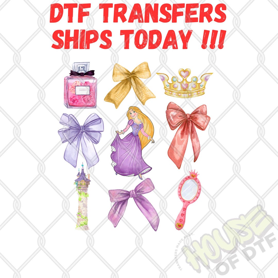 Disney DTF Transfer, Family Design Ready to Press, Custom DTF Print ...