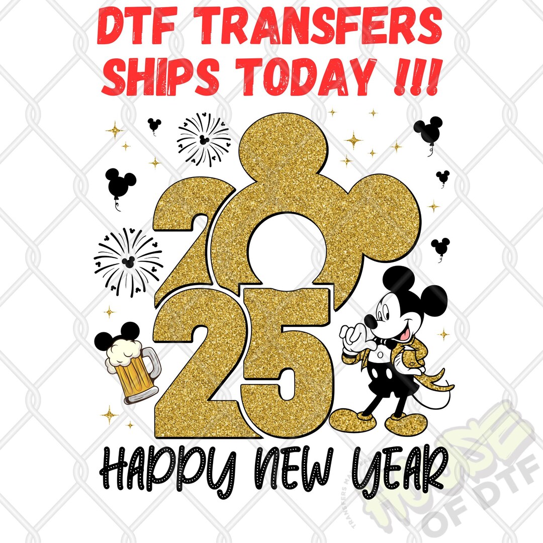 Disney DTF Transfer, Family Design Ready to Press, Custom DTF Print ...
