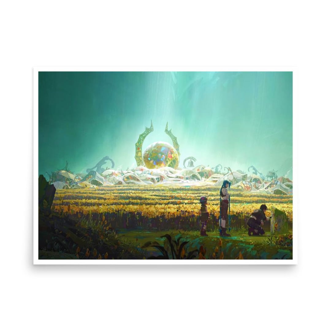 ARCANE POSTER Jinx, Vi & Isha Viktors Commune Stunning Landscape Season ...