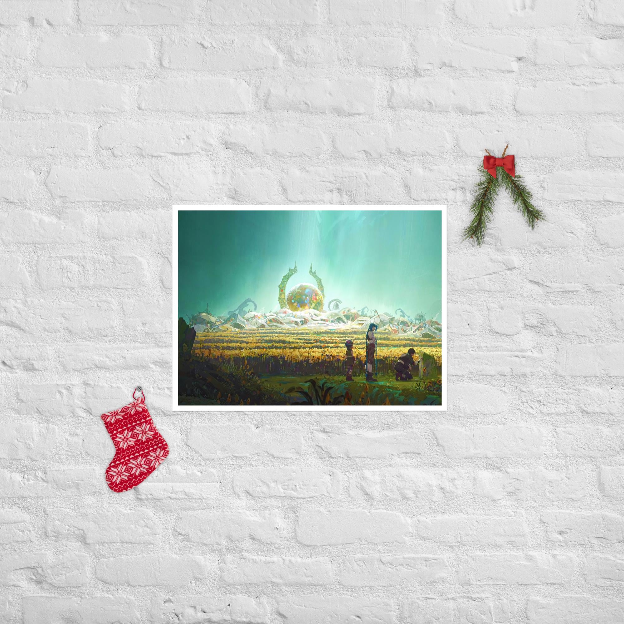 ARCANE POSTER Jinx, Vi & Isha Viktors Commune Stunning Landscape Season ...