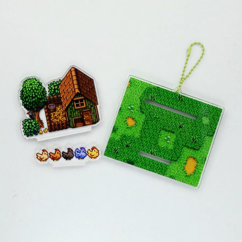 Stardew Valley Farm Acrylic Phone Stand: 4 Seasons Gaming Desk Decor - Etsy