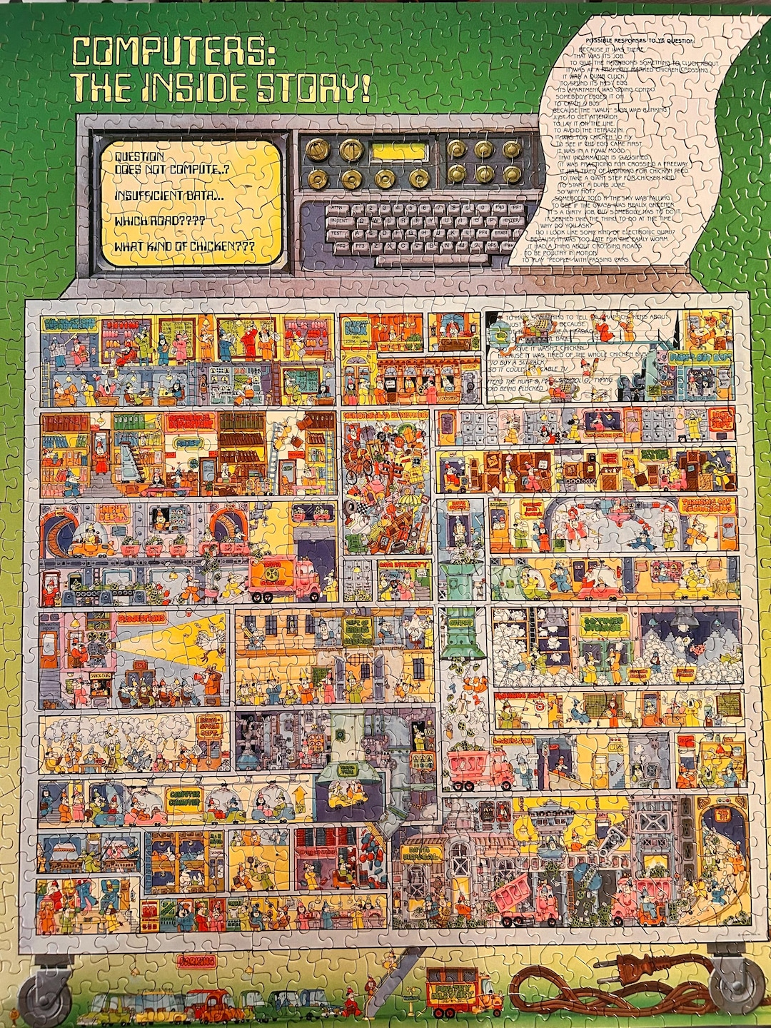 SPRINGBOK PUZZLE - Vintage 1980s Computers Inside Story 1000 Piece - No ...