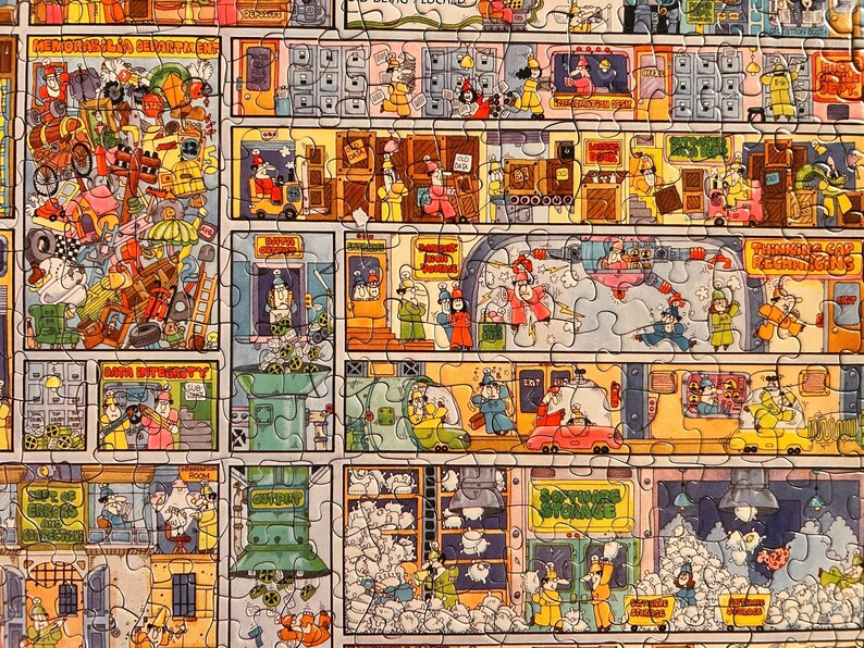 SPRINGBOK PUZZLE - Vintage 1980s Computers Inside Story 1000 Piece - No ...