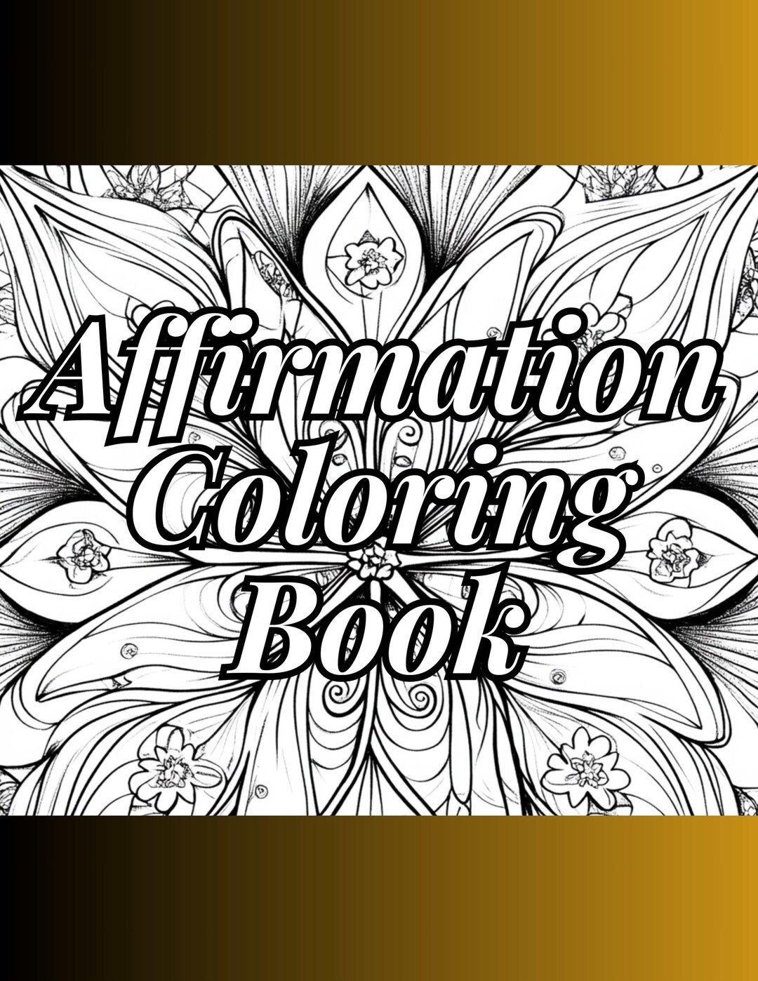 Affirmation Coloring Book Digital Downloadable Pages - Etsy