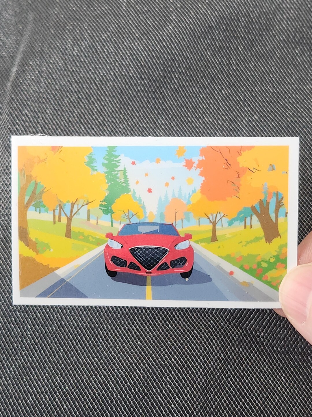 Red Car Sticker for Him Birthday Gift for Laptop Decal for Water Bottle ...