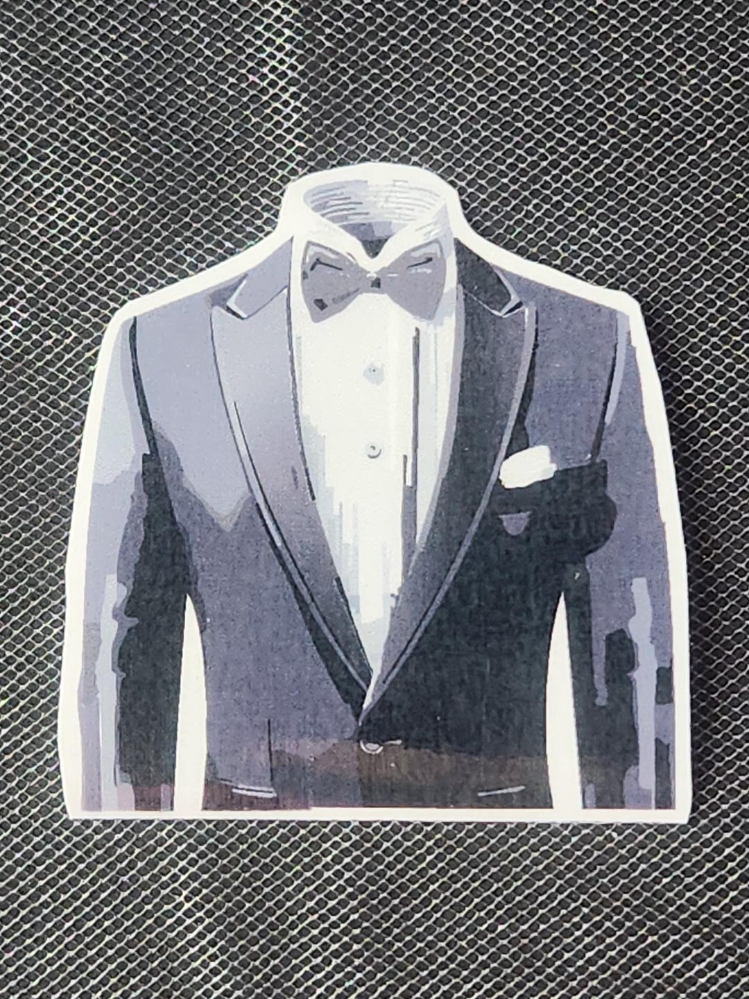 Elegant Tuxedo Sticker | Formal Suit Decal | Classy Bow Tie Sticker for ...