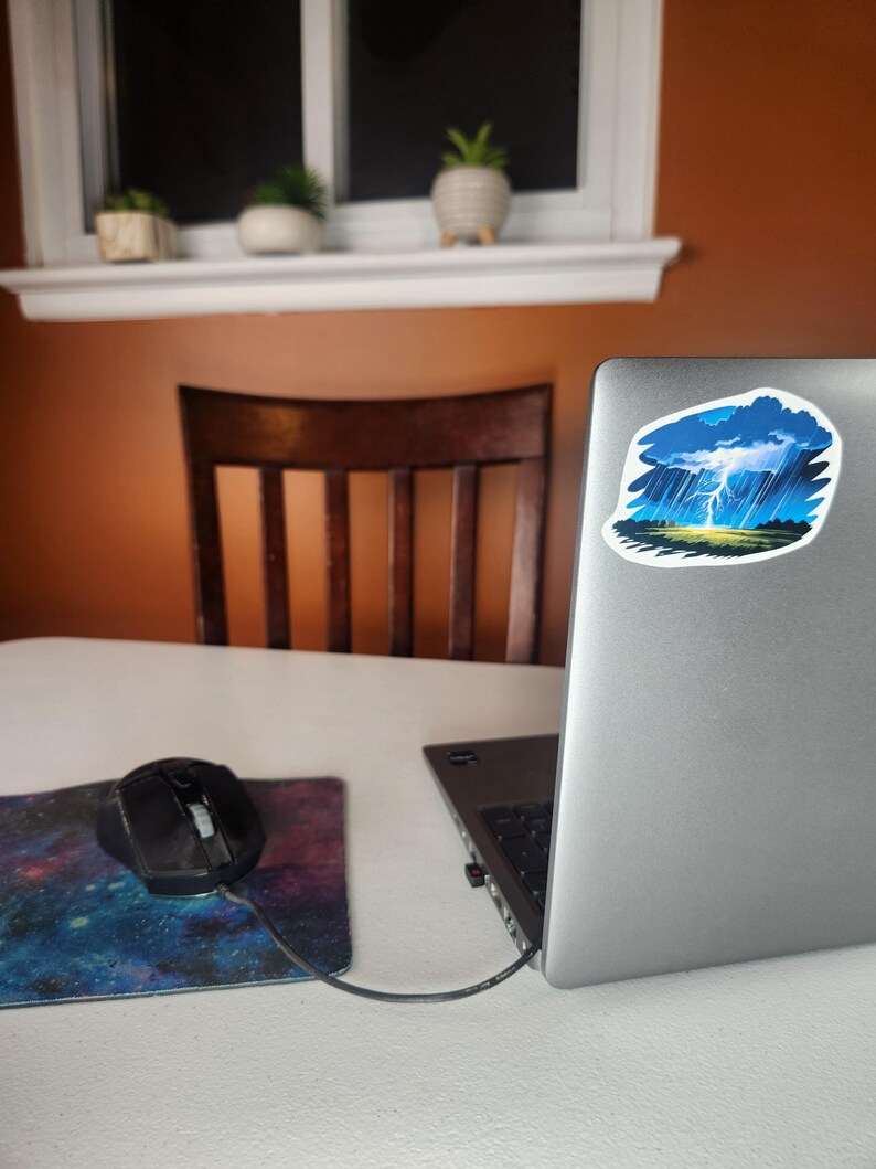 Lightning Storm Sticker - Etsy