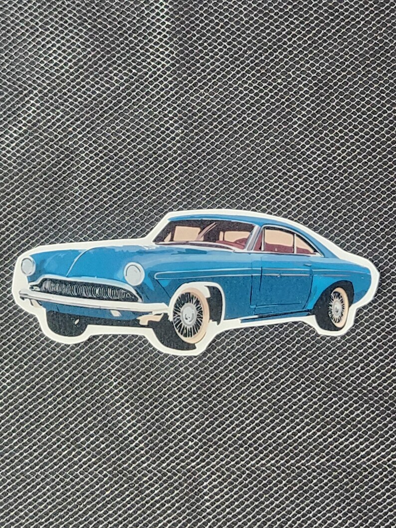 Classic Blue Car Sticker for Him Birthday Gift for Laptop Decal for ...