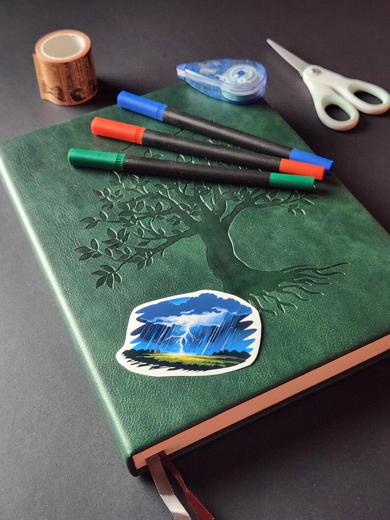 Lightning Storm Sticker - Etsy