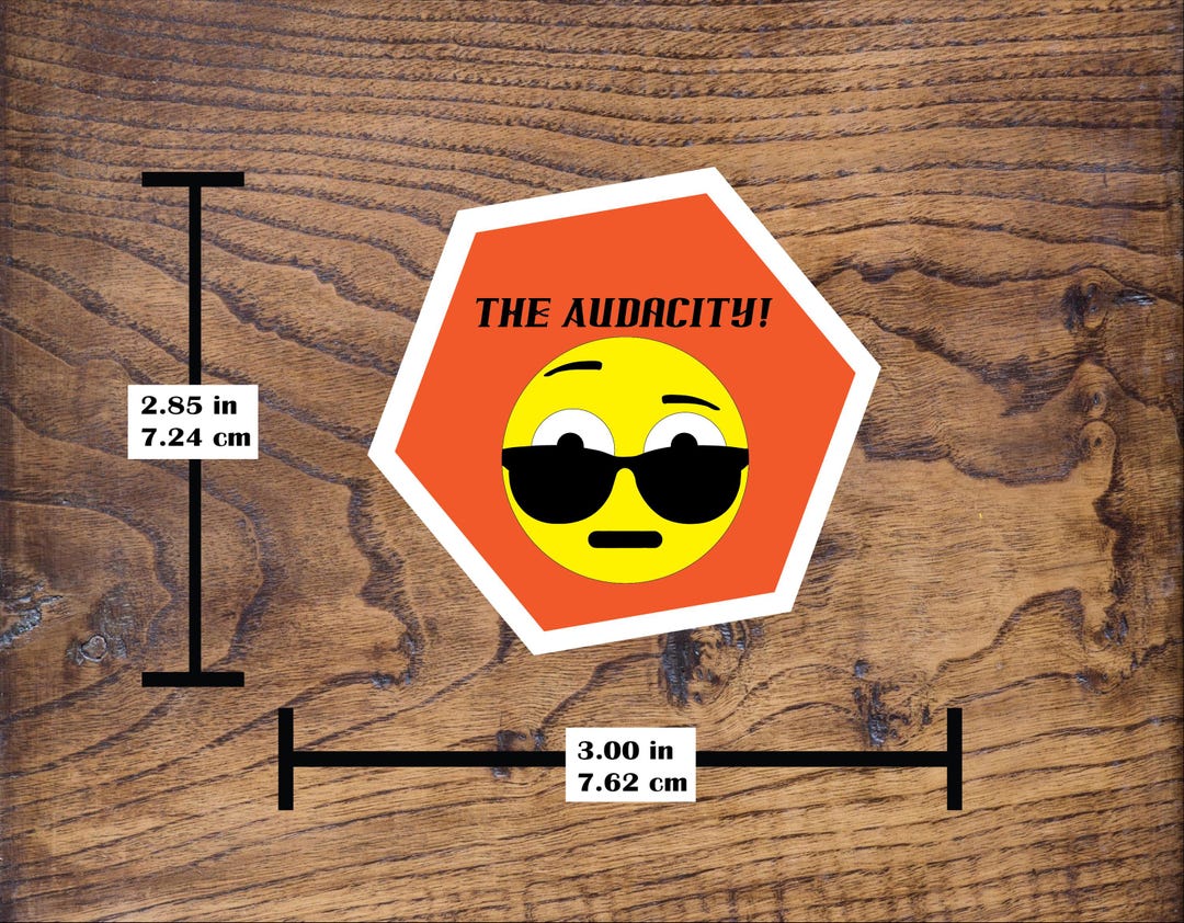 The Audacity Sticker - Etsy
