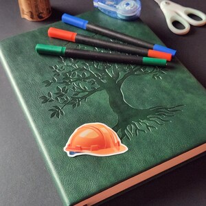 Hard Hat Sticker for Journal Enthusiast for Hat Decoration for Planner ...