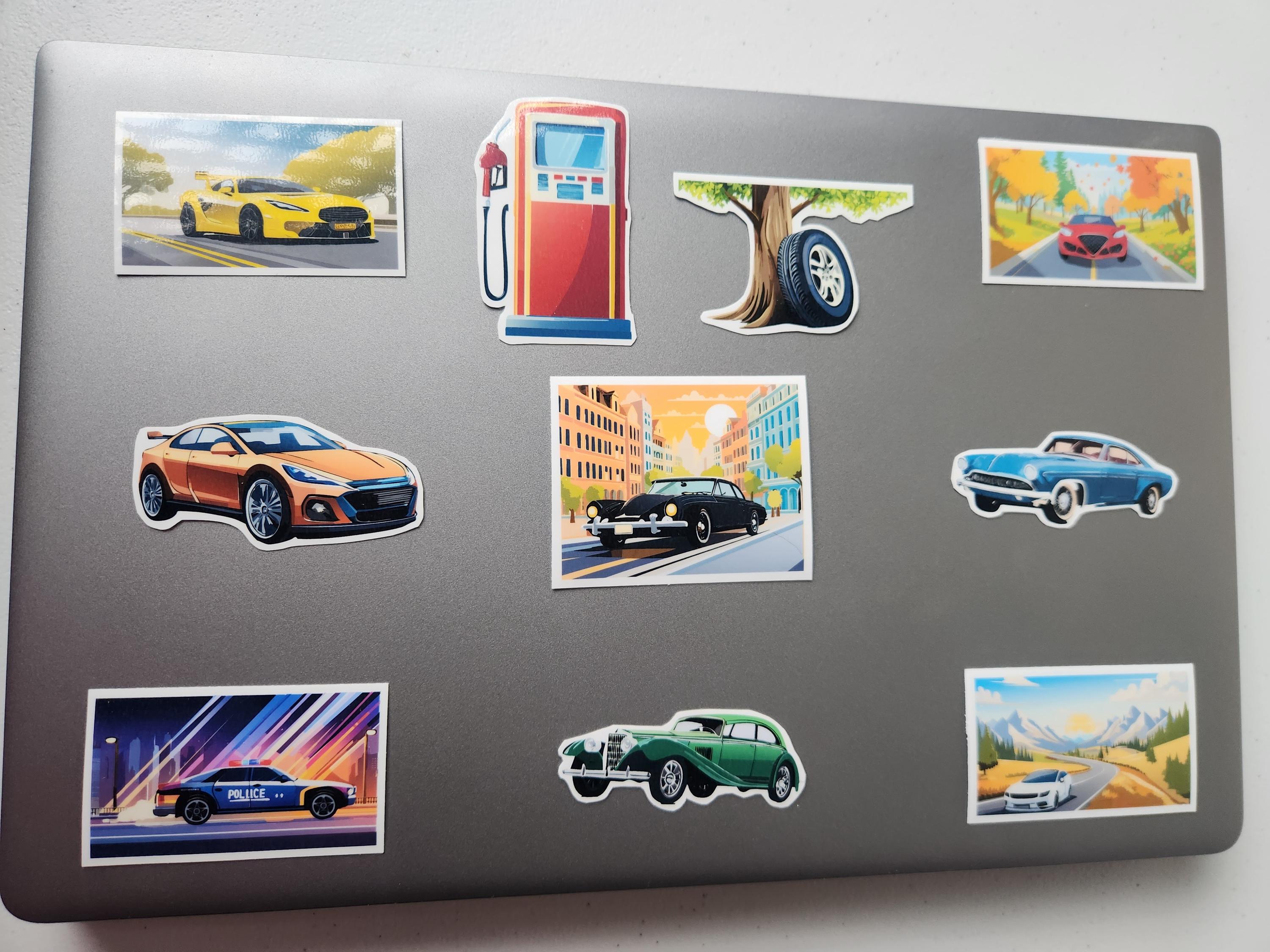 Classic Blue Car Sticker for Him Birthday Gift for Laptop Decal for ...