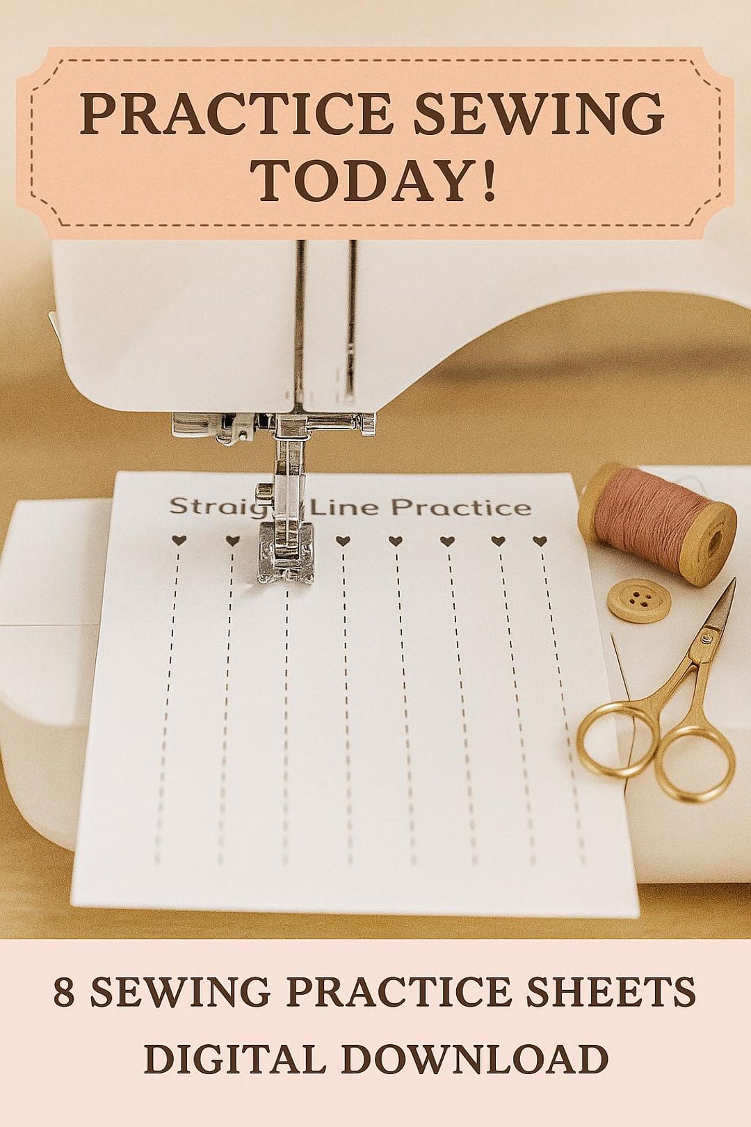 Printable Sewing Practice Sheets | 8 Beginner Hand Stitch Worksheets ...