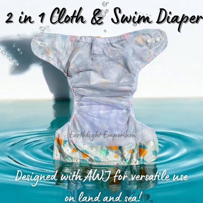 2 in 1 Diaper and Swim Diaper | Adjustsble and Reusable |waterproof AWJ ...
