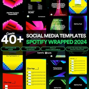 Spotify Instagram Wrapped - Etsy UK