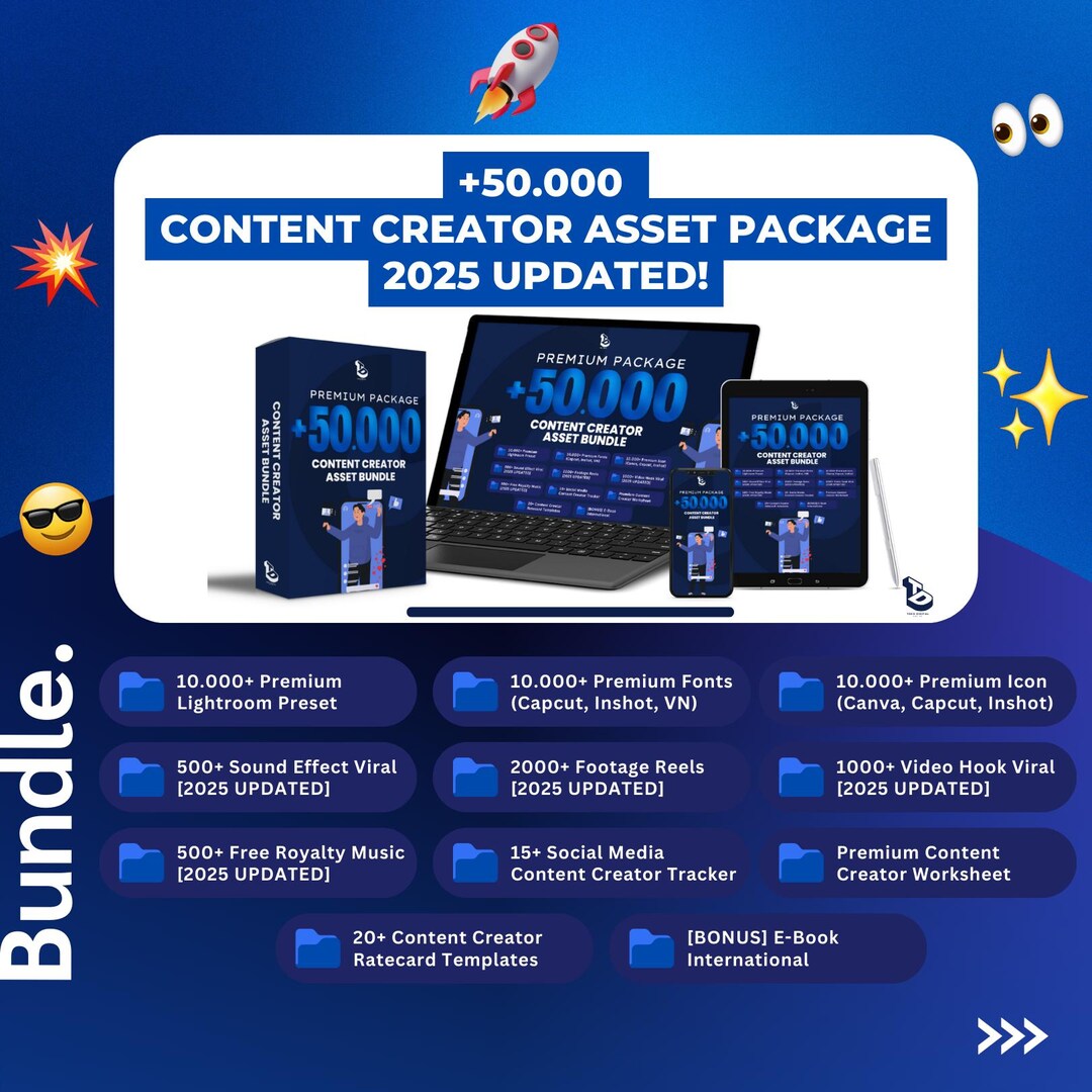 50.000+ Content Creator Asset Package 2025 Trends | Social Media ...