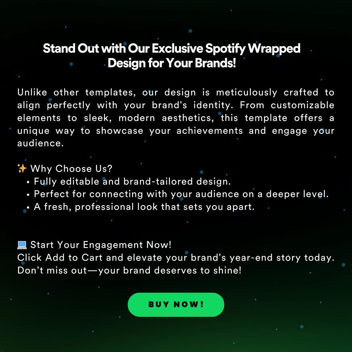 Spotify Wrapped 2024 Social Media Templates for Brand | 40+ Templates ...