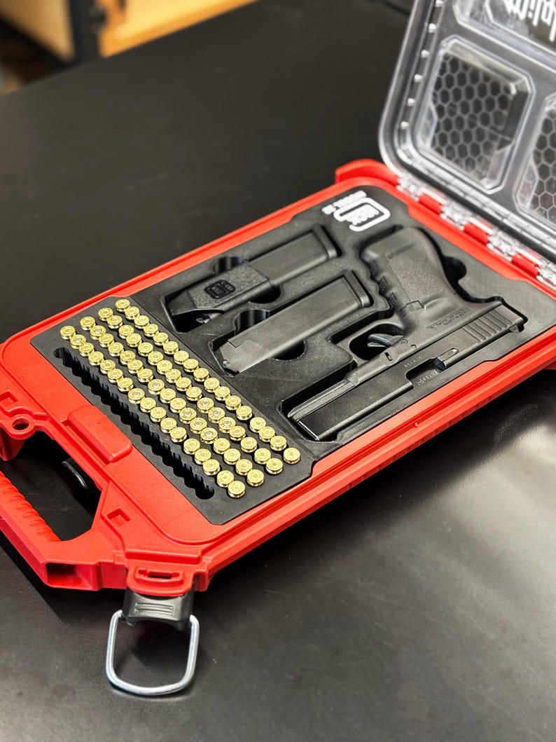 Milwaukee PACKOUT Glock Case 3D Printed Insert Fits Glock 17, 19 More ...