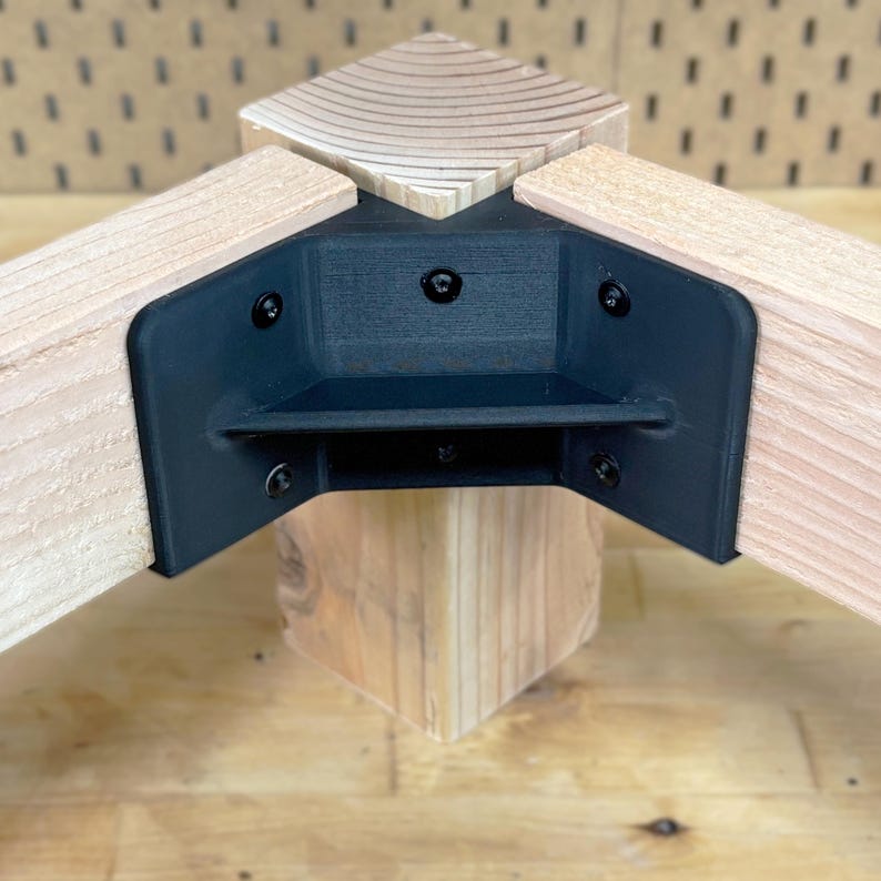 Heavy-duty 90 Degree Corner Bracket: 4x4 to 2x4 DIY Connector - Etsy