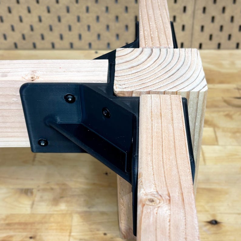 Heavy-duty 2x4 to 4x4 Bracket: DIY Table Connector, Set of 2 - Etsy