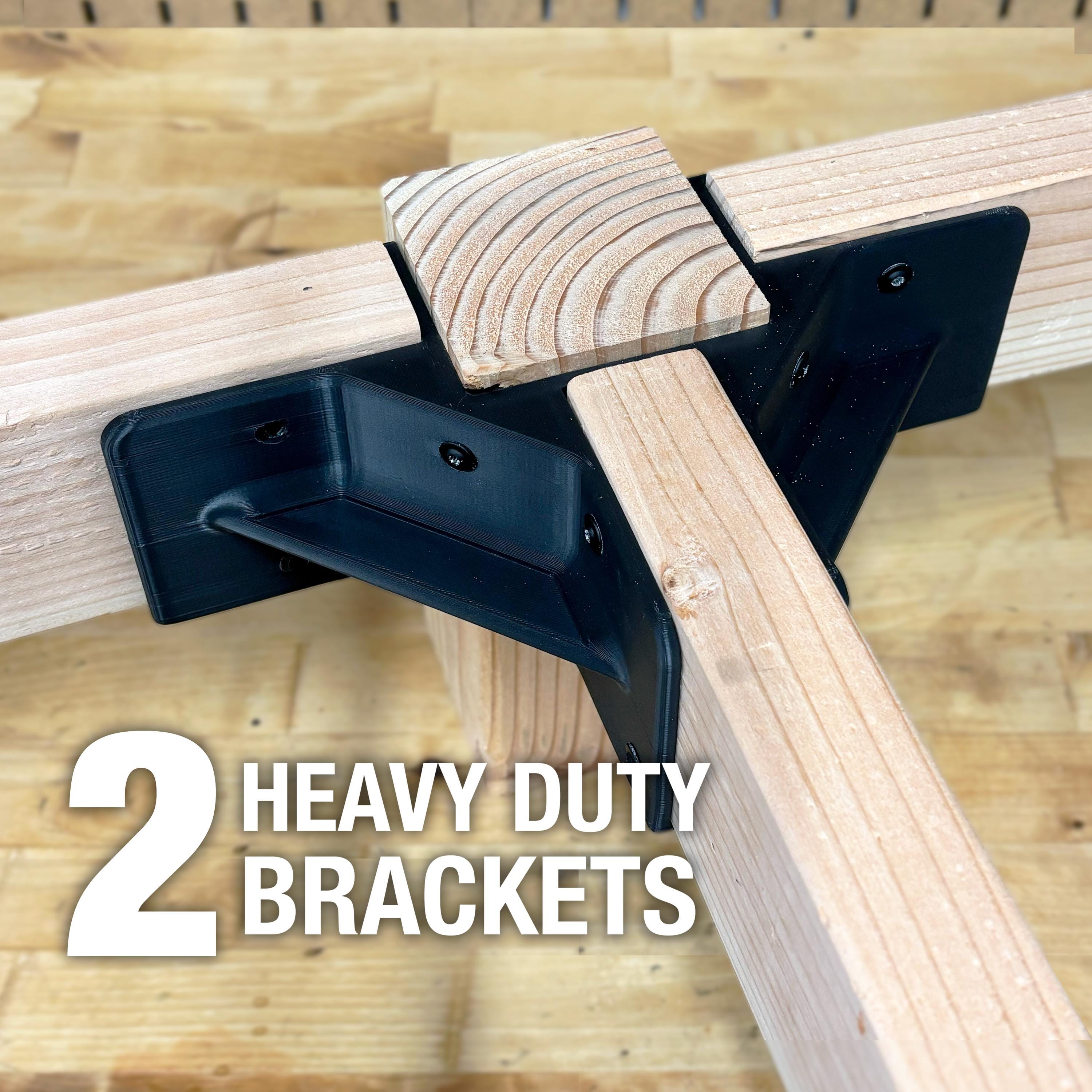 Heavy-duty 2x4 to 4x4 Bracket: DIY Table Connector, Set of 2 - Etsy