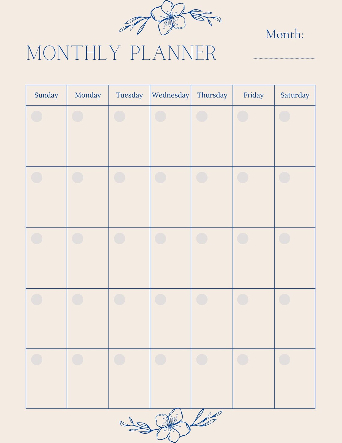 Navy Blue Printable Planner Combo - Etsy