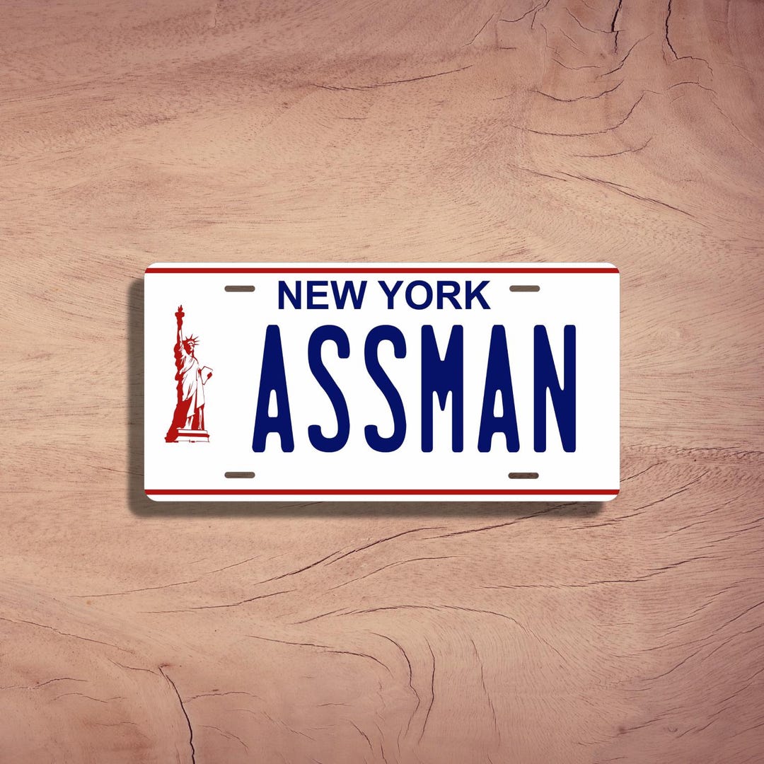 Seinfeld Sticker "assman" Kramer License Plate - Etsy
