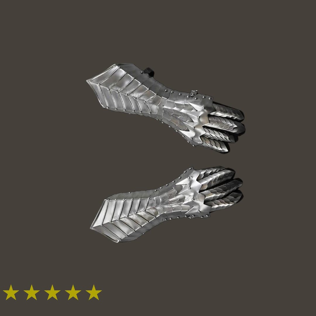 Medieval Gloves Nazgul Fantasy Gauntlets SCA Armor Gauntlets Gloves ...