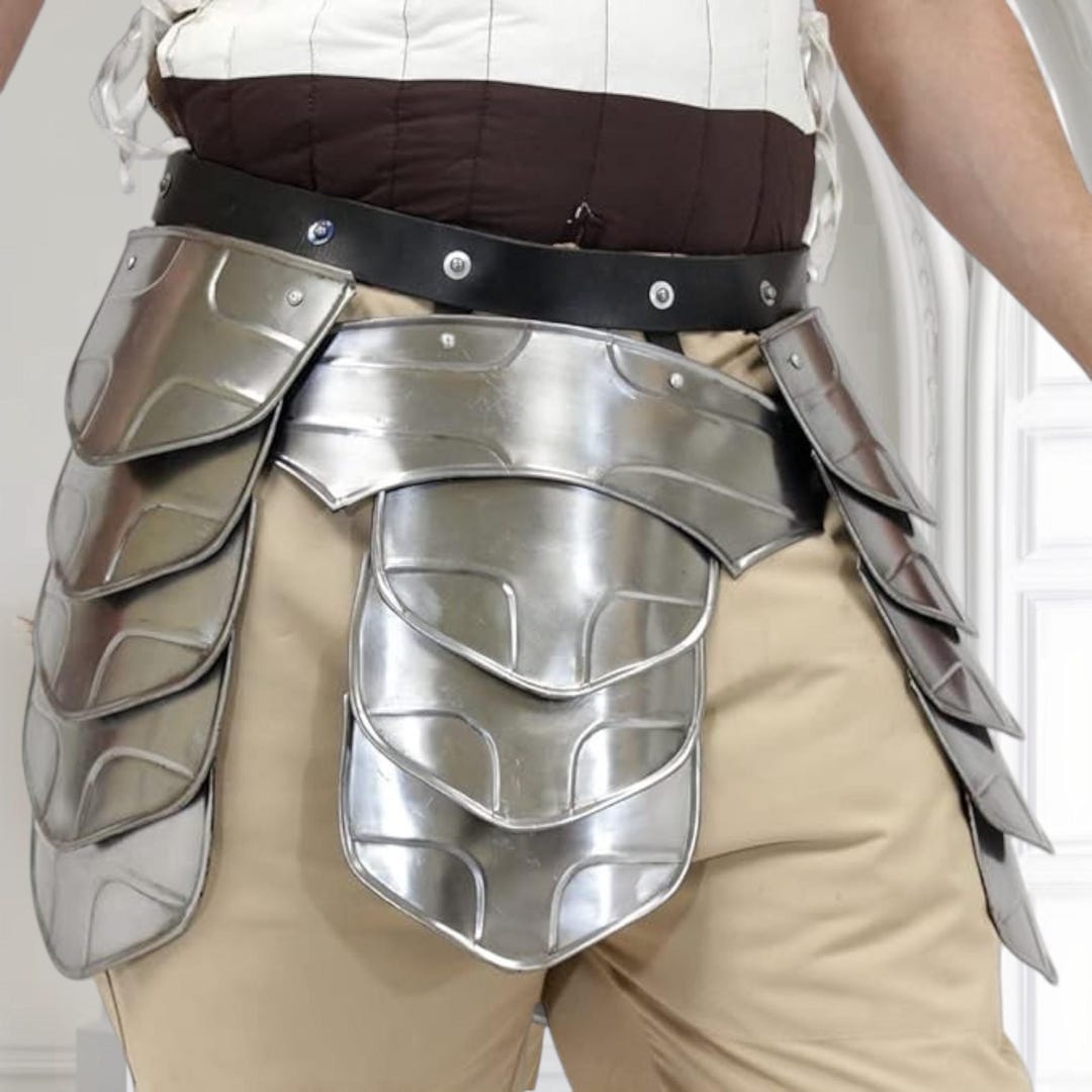 Medieval Knights Tasset Battle Armor Plated Steel Waist Fauld Belt ...