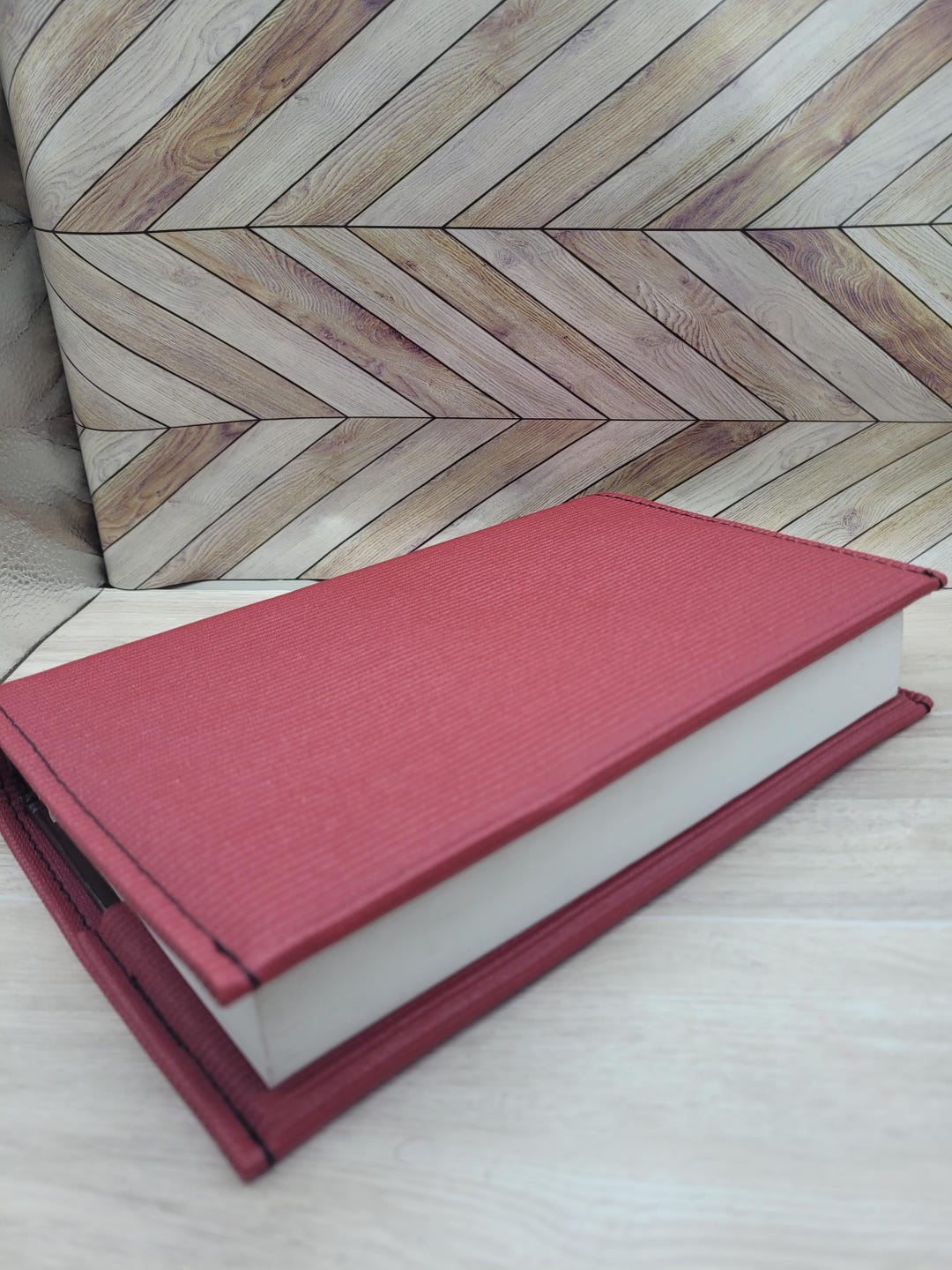 Red Ridged Book Cover, Bible Cover, Textured, Hard Cover Book Cover ...